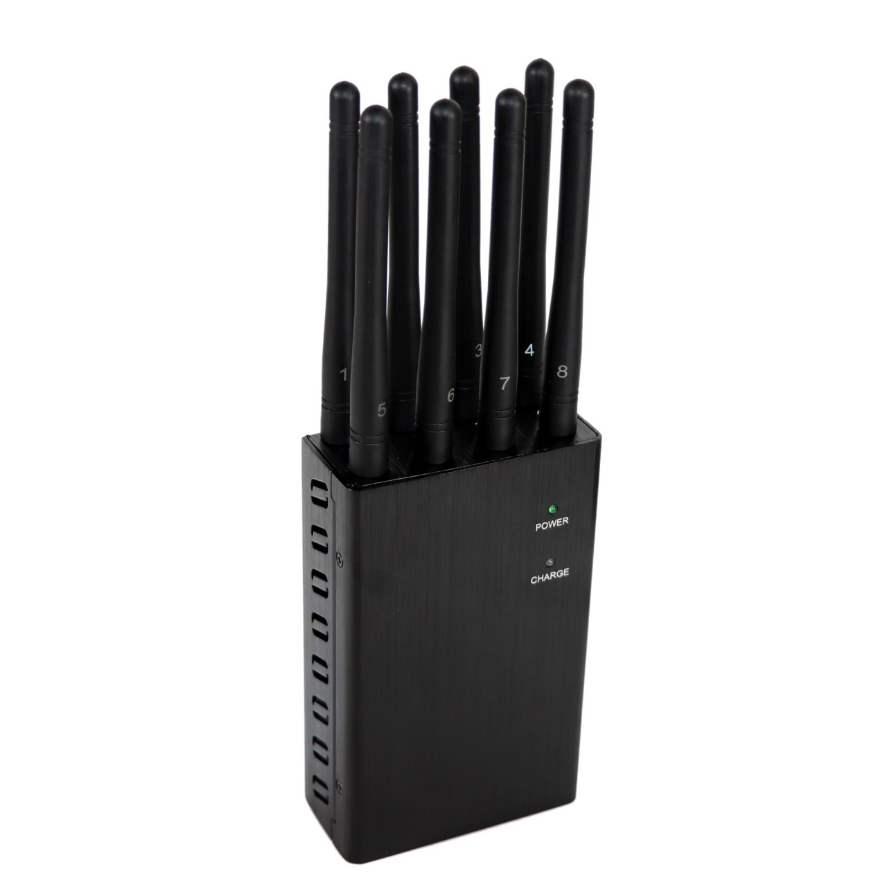 8 Antennas Handheld Mobile Phone Jammer Blcoking 2g/3G/4G and LOJACK ...